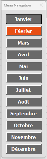 Excel VBA - Créer un Menu de navigation via un Userform