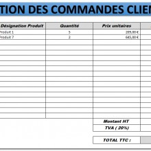 Excel - Gestionnaire des Commandes et Livraisons